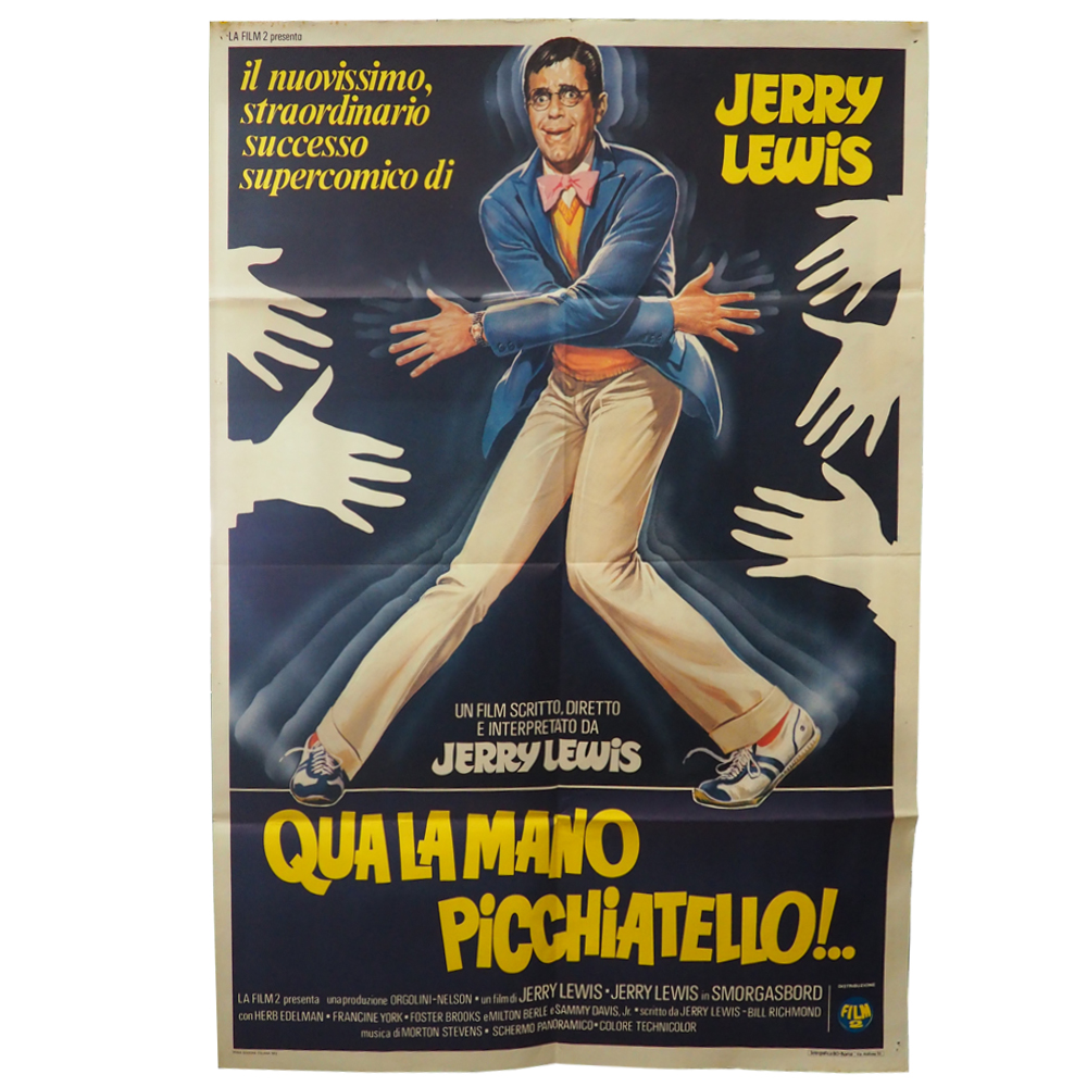 Poster "Qua la mano picchiatello" Jerry Lewis ~ Arte Vintage Shop